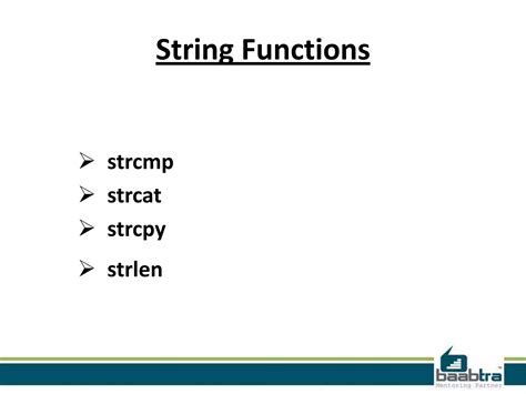 String Functions In C Pptx Web Development Internet