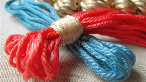 A Close Up Of A Bunch Of Different Colors Of Thread Stock Illustration Illustration Of Close