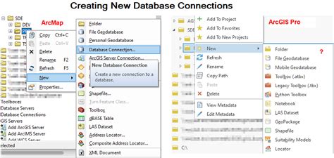 Create Database Connections In A Folder With Arcgi Esri Community