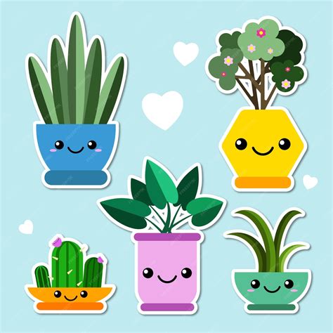Premium Vector Cute Plants