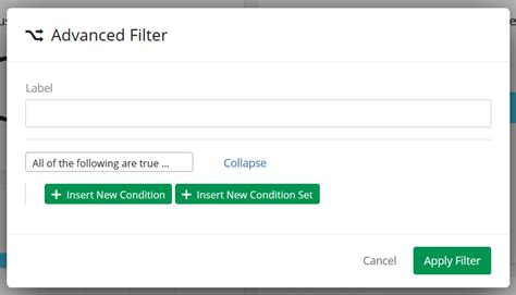 Dashboard Advanced Filtering Innolink