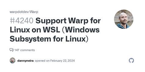 Support Warp For Linux On WSL Windows Subsystem For Linux Issue Warpdotdev Warp GitHub