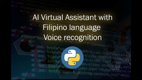 create your own ai virtual assistant with filipino language voice
