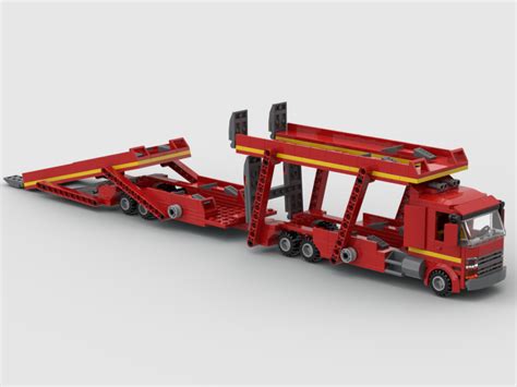 Lego Moc Car Transporter With Trailer By Johndumbar Rebrickable