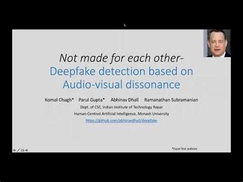 Github Abhinavdhall Deepfake Deepfakes Detection