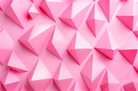 Premium Ai Image Contemporary Pink Background With Geometric Shapes For Design Generative Ai