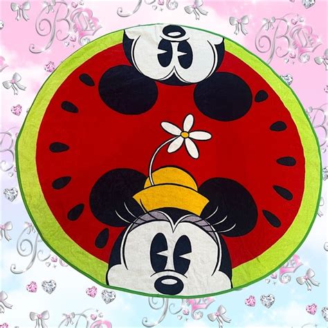 Disney Bath Disney Towel Watermelon Mickey Mouse And Minnie Mouse