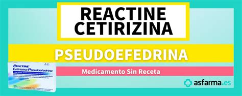 Reactine Cetirizina Medicamento Sin Receta Info Enlace