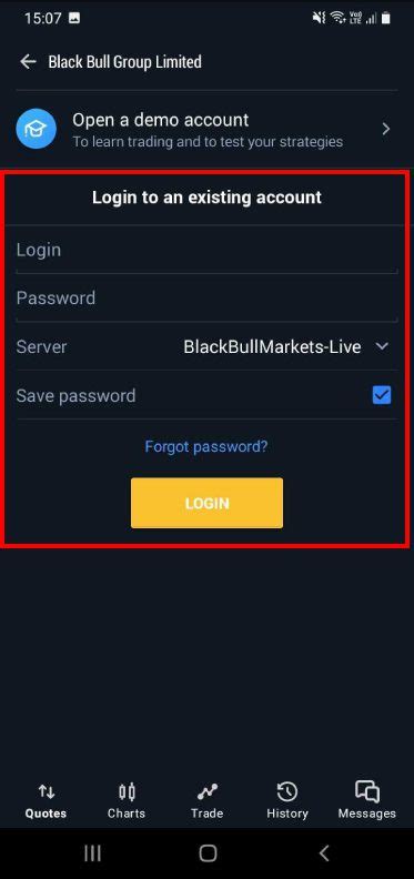How To Log Into Metatrader 5 Mt5 On Mobile App Blackbull Markets