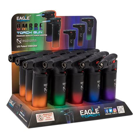 Eagle Torch Ombre Edition Torch Lighter Display 15 Units Pt101omb