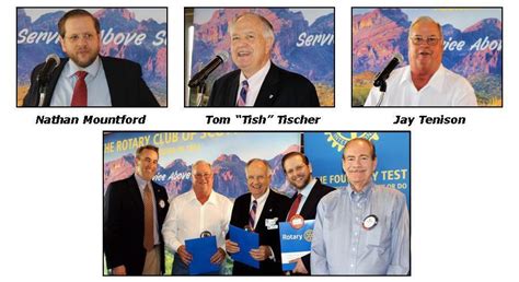 New Member Nathan Mountford And Returning Members Tom Tischer And Jay Tenison Were Welcomed