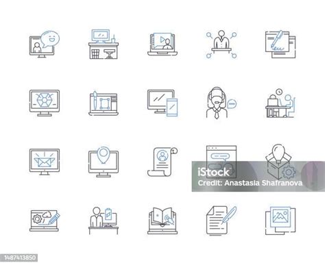 생산성 및 효율성 라인 아이콘 컬렉션입니다 최적화 워크플로 초점 간소화 우선 순위 지정 시간 관리 자동화 벡터 및 선형 일러스트레이션 위임 멀티태스킹 스케줄링 개요 표지판