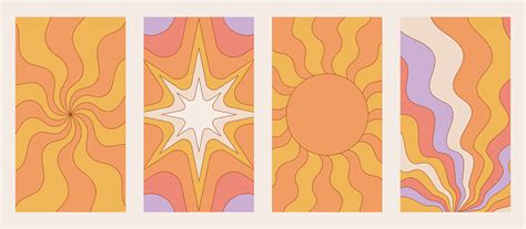 간단한 선형 스타일의 벡터 일러스트 레이 션 디자인 템플릿 히피 스타일 텍스트를위한 복사 공간이있는 프레임 및 인쇄물 소셜