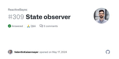State Observer · Reactivebayes · Discussion 309 · Github