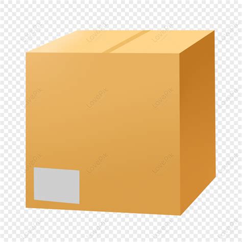 오렌지 일러스트 택배 상자 카톤주황색종이 상자박스 Png 일러스트 무료 다운로드 Lovepik