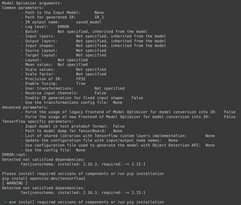 Error In `mo` Api · Issue 16095 · Openvinotoolkitopenvino · Github