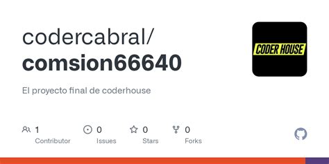 Github Codercabralcomsion66640 El Proyecto Final De Coderhouse