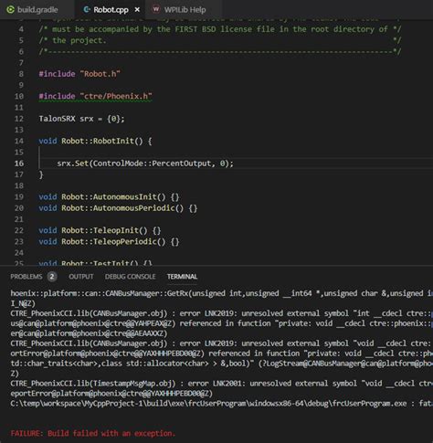 Frc Vs Code Cjava — Phoenix Documentation