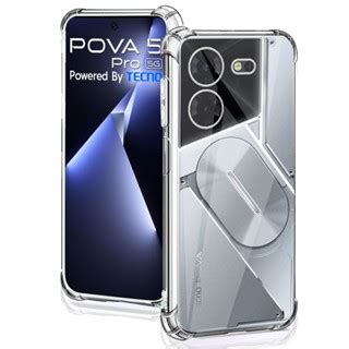 For Tecno Pova 5 Pro 5G Case Clear Shockproof Silicone Soft Cover For Pova5 5Pro Transparent