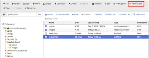 Manage File Permissions In Cpanel Liquid Web