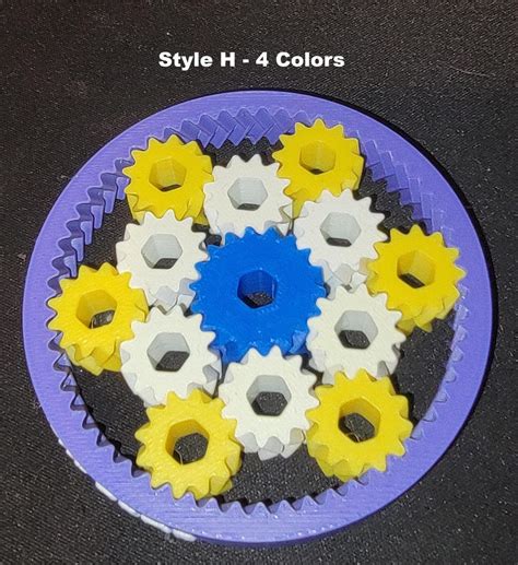 Dual Planetary Gear Fidget Spinner Etsy