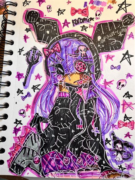 Pixilart Kuromi Human Uploaded By P3arl Luk1