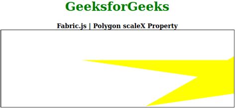 Fabric Js Polygon ScaleX Property GeeksforGeeks