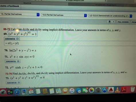Implicit Differentiation Calc3 Help 69 R Calculus
