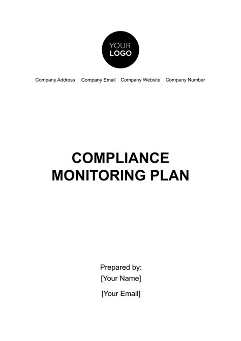 Compliance Work Plan Template