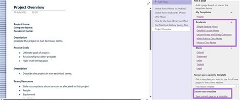How To Create Templates In OneNote On Windows And Mac