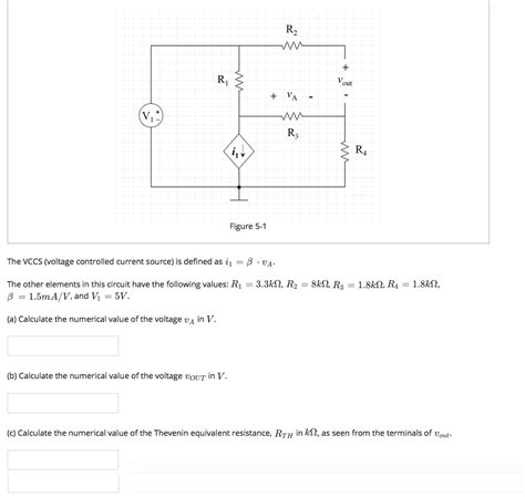 Solved Ri Out R3 R4 Figure 5 1 The Vccs Voltage Controlled