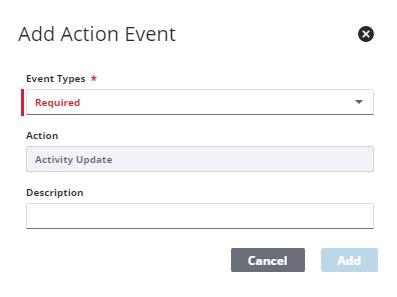 Add Or Edit An Action Event