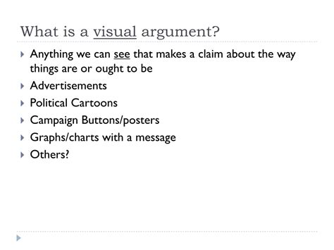Ppt Visual Arguments Powerpoint Presentation Free Download Id 9275561