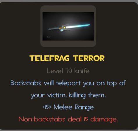 A Quirky But Simple Knife Sidegrade R Tf2weaponideas