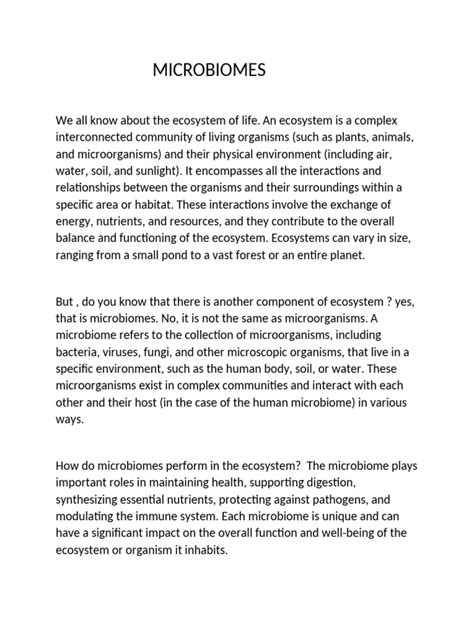 Microbiomes Pdf Microbiomes Pdf