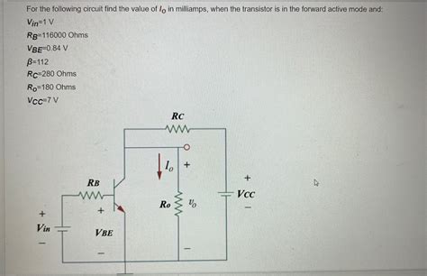 solved for the following circuit find the value of i0 in