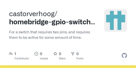 Github Castorverhooghomebridge Gpio Switch Dualrelay For A Switch