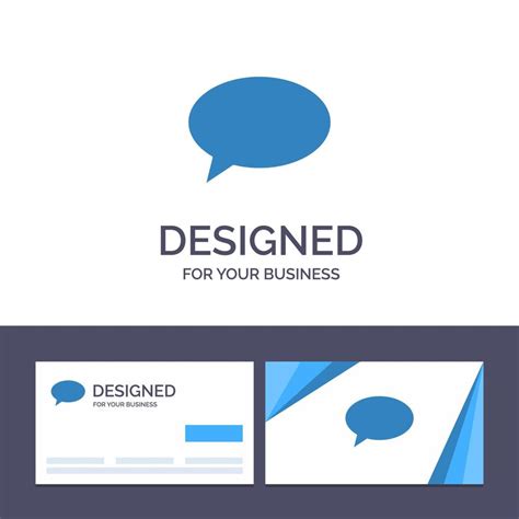 Creative Business Card And Logo Template Chat Chatting Massage Mail