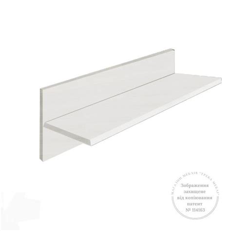 Полиця навісна еверест плн 1 лайт німфея альба — ціна 450 грн у каталозі Полиці Купити товари