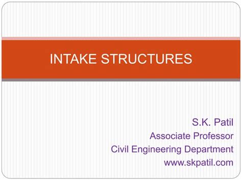 Intake Structures Pptx