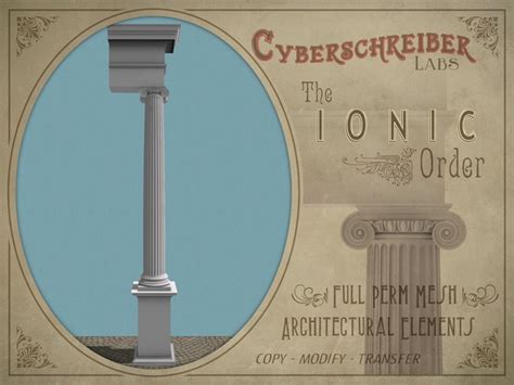 Second Life Marketplace Csl The Ionic Order
