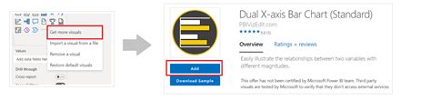Create Dual X Axis Bar Chart For Power Bi Pbi Vizedit