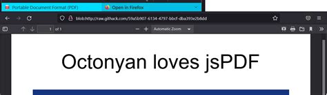 Save Causes Open In Firefox · Issue 3391 · Parallaxjspdf · Github