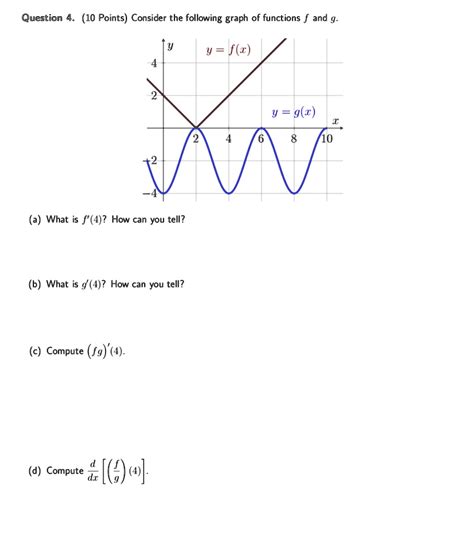 solved question 4 10 points consider the following graph of