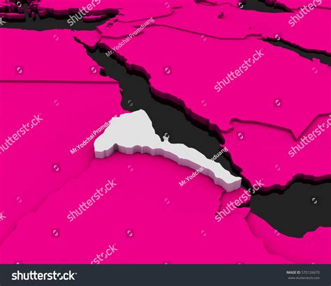 Eritrea Map Pink Background D Illustration Stock Illustration Shutterstock