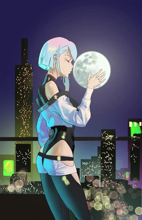 Leo Liao323 Lucy Cyberpunk Cyberpunk Series Cyberpunk Edgerunners Sleeveless Turtleneck