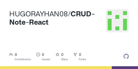 GitHub HUGORAYHAN CRUD Note React