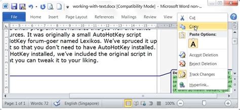 How Do You Copy Deleted Text In Microsoft Word