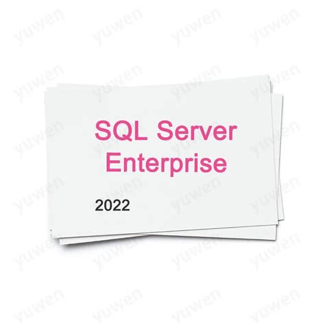 Sql Server 2022 Enterprise Retail Key Online Activation Genuine