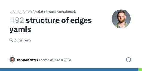 Structure Of Edges Yamls · Issue 92 · Openforcefield Protein Ligand Benchmark · Github